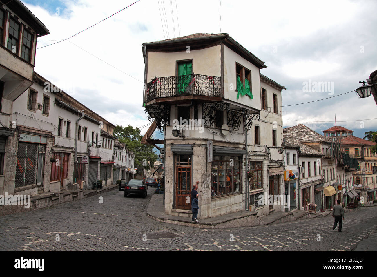 Old town of Gjirokastra, Albania Stock Photo - Alamy