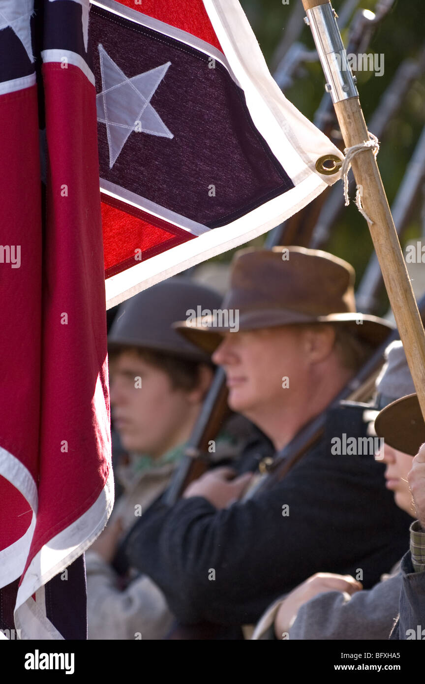 Battle Of Gettysburg Confederate Flag High Resolution Stock Photography ...