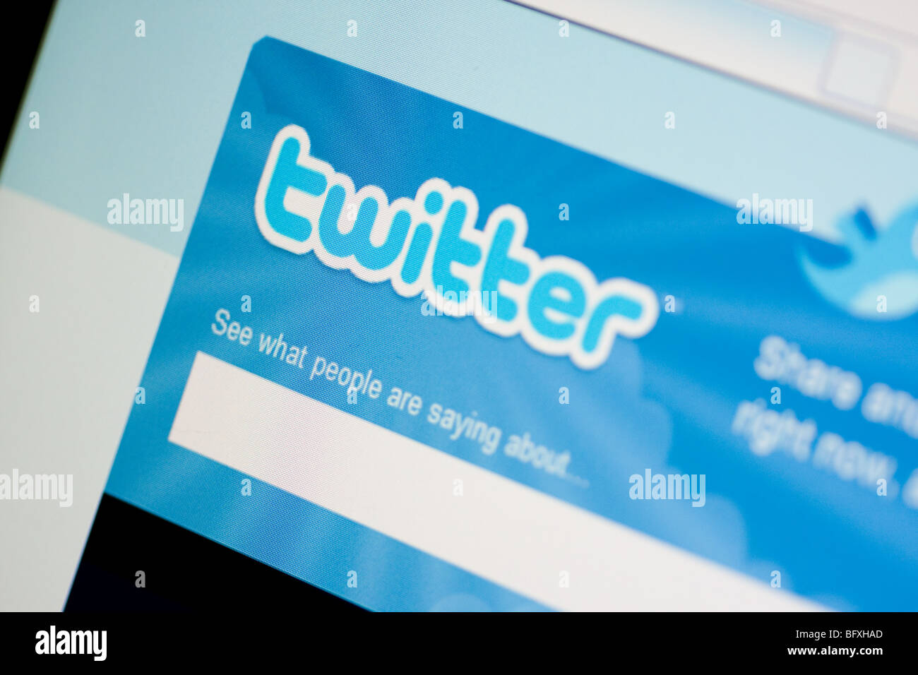 Twitter Web Page Stock Photo - Alamy