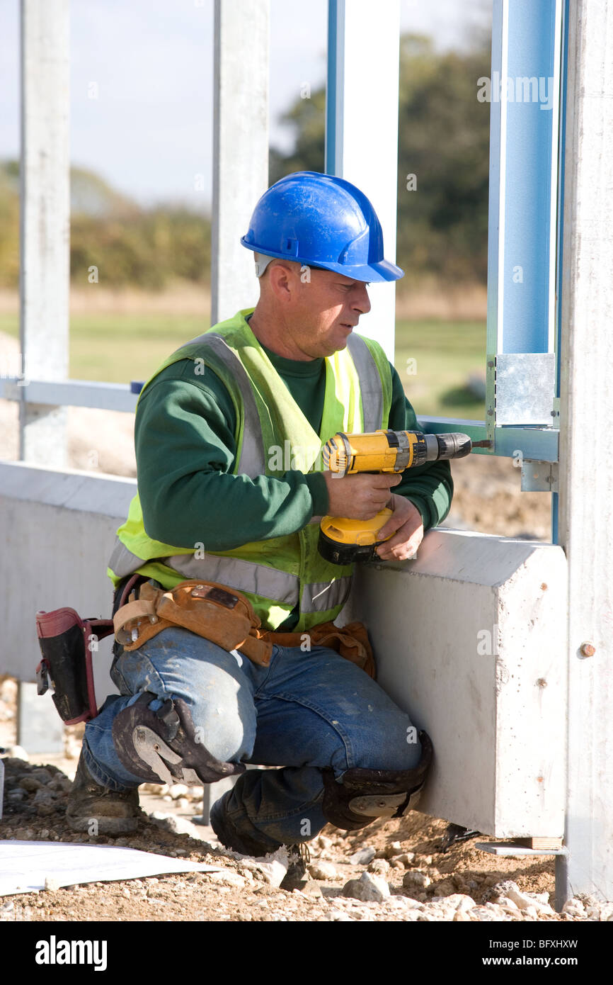 Construction Site Worker Stock Photo - Alamy