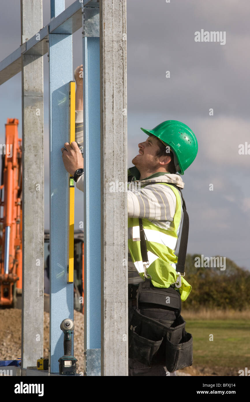 Construction Site Worker Stock Photo - Alamy
