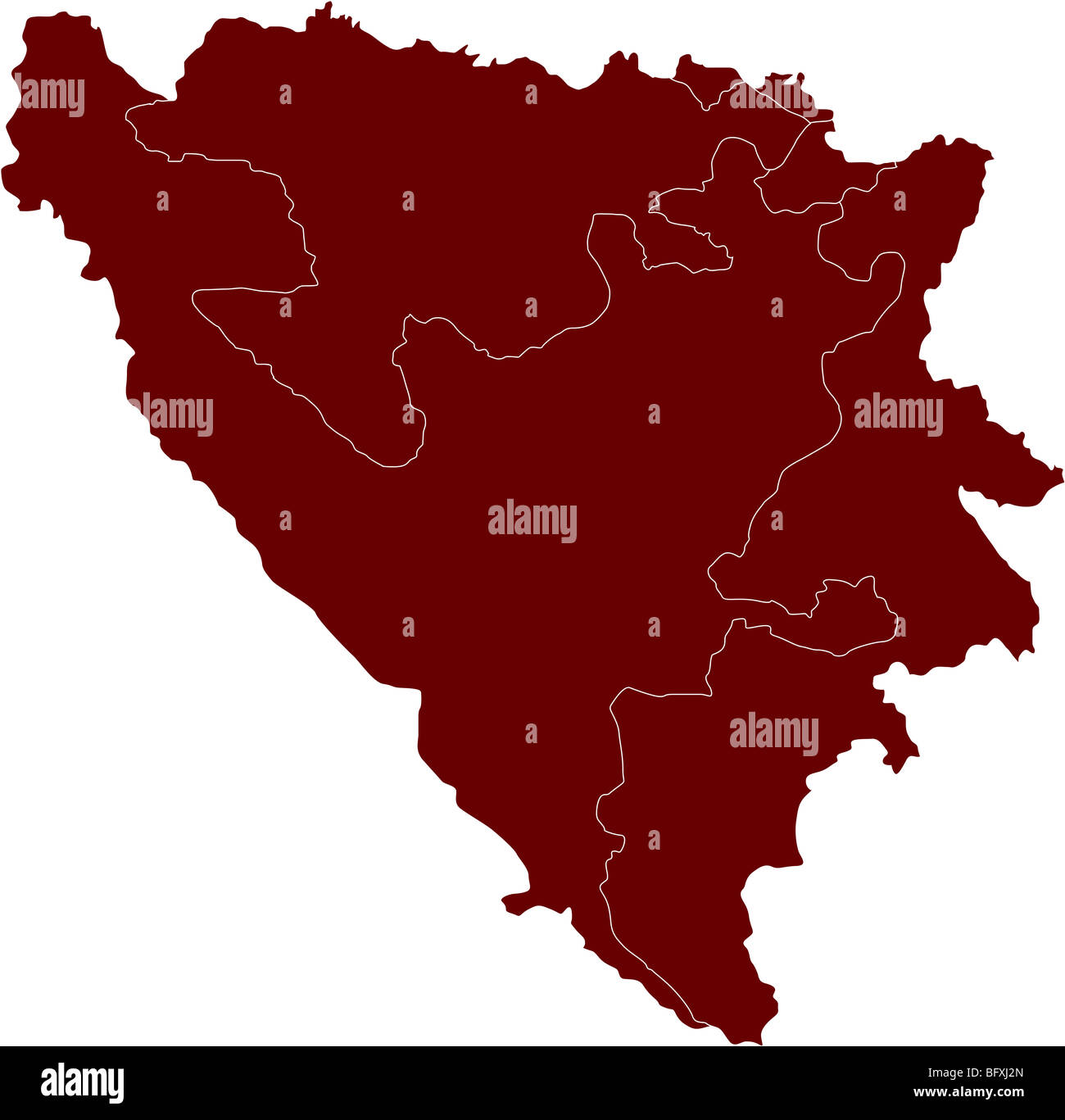 Map of bosnia hi-res stock photography and images - Alamy