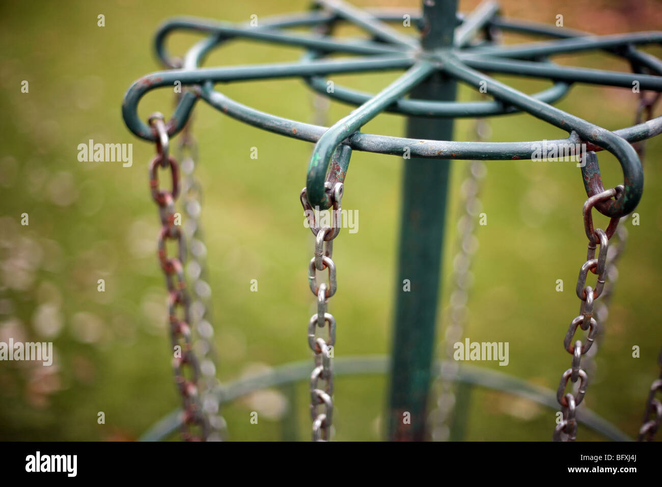 Frisbee golf hole, close up Stock Photo - Alamy