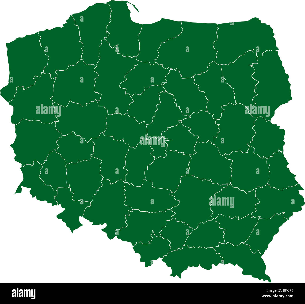 Poland territory map hi-res stock photography and images - Alamy