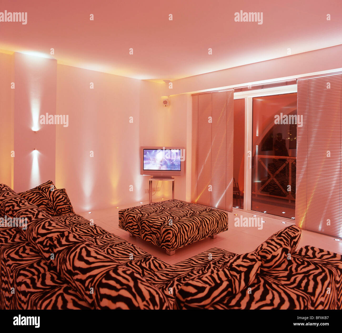 Flat in Chelsea London 100% lit by LED lights Stock Photo - Alamy