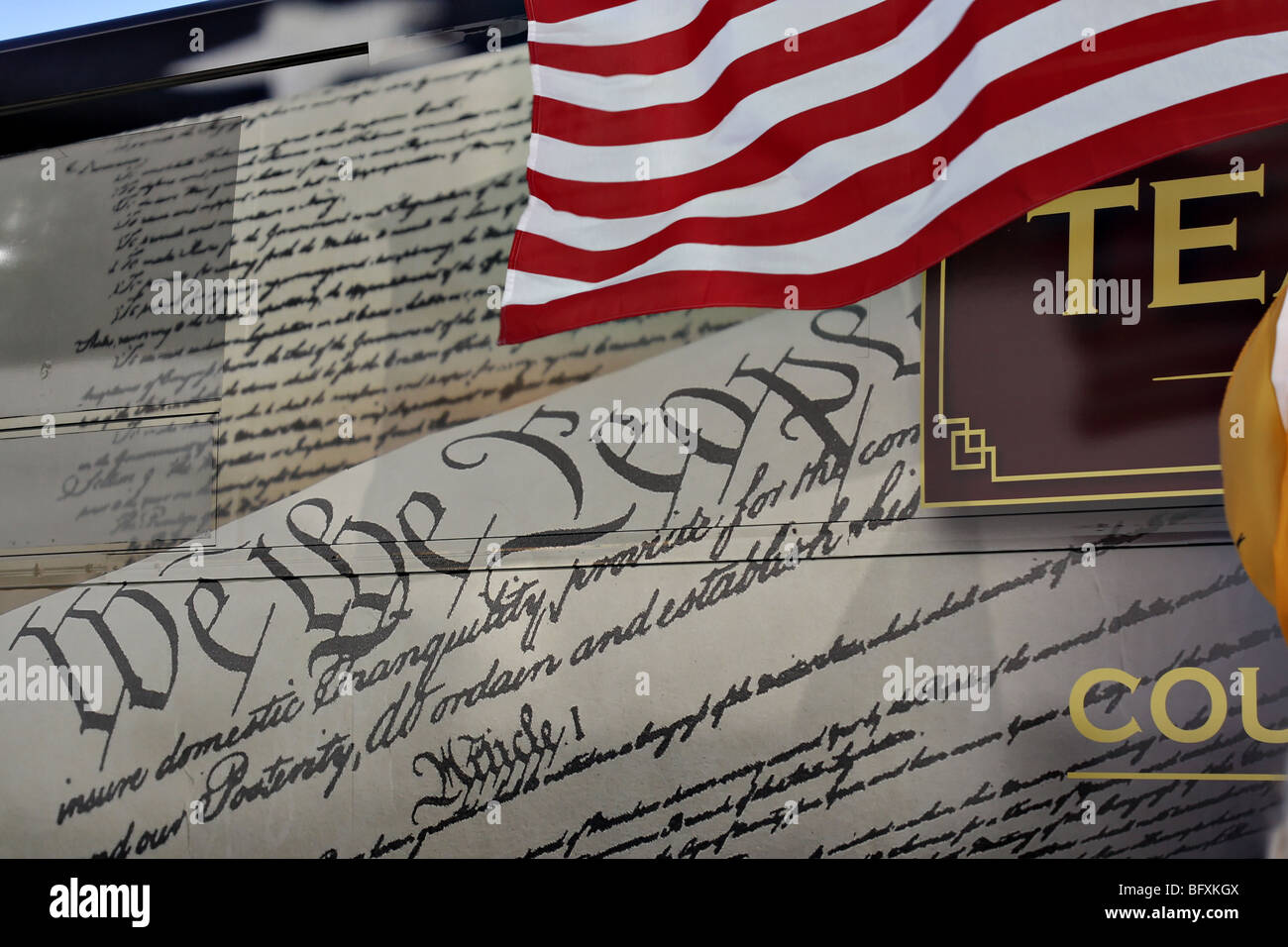 Tea Party Express Bus at to Riverfront Park, Spokane, Washington ...