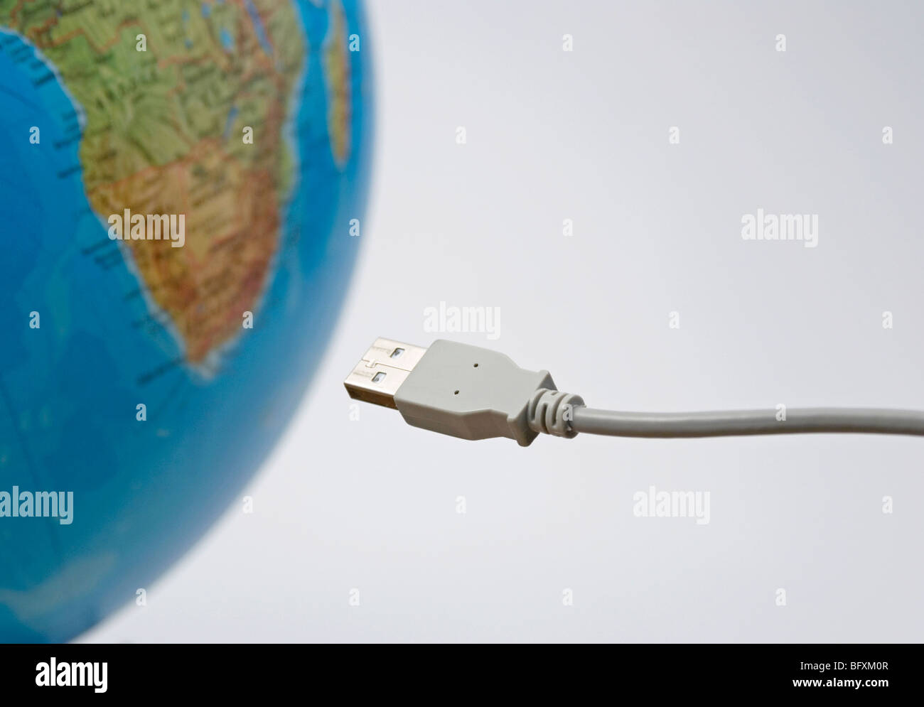 Ethernet cable computer globe hi-res stock photography and images - Alamy