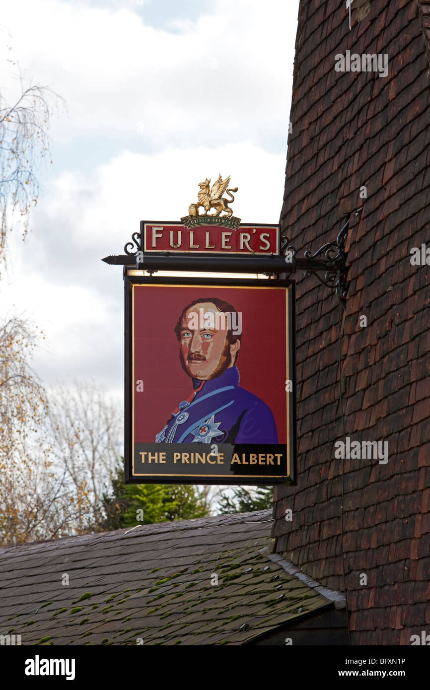Prince Albert pub sign Stock Photo - Alamy