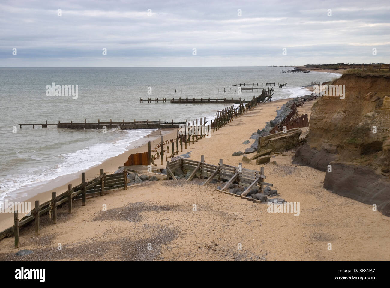 Happisburgh Beach Norfolk England Stock Photo - Alamy