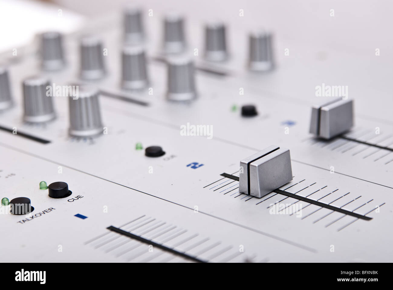 silver dj's mixer Stock Photo - Alamy