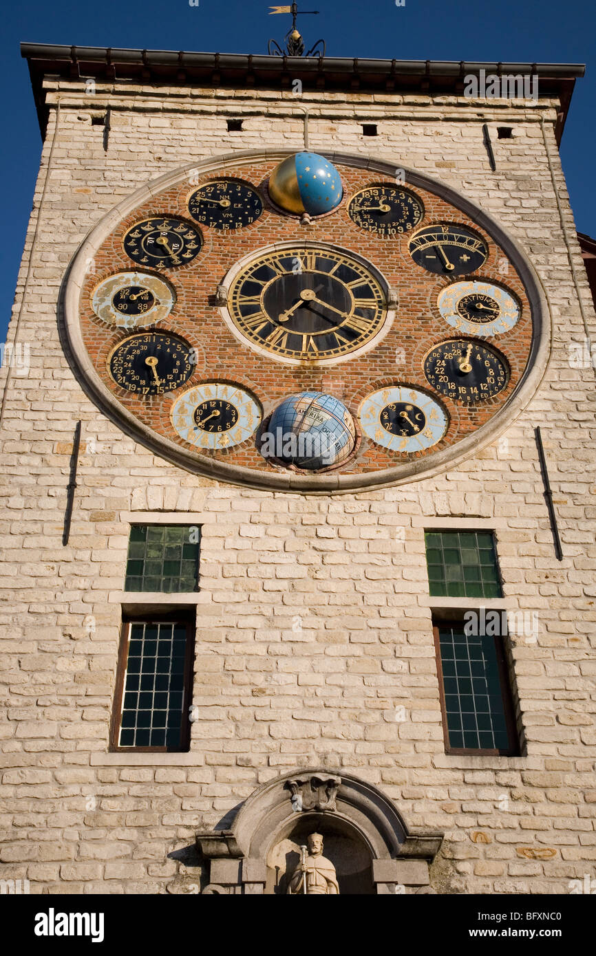 Zimmertoren; Centenary; Clock; Tower; Lier; Belgium; Europe Stock Photo ...