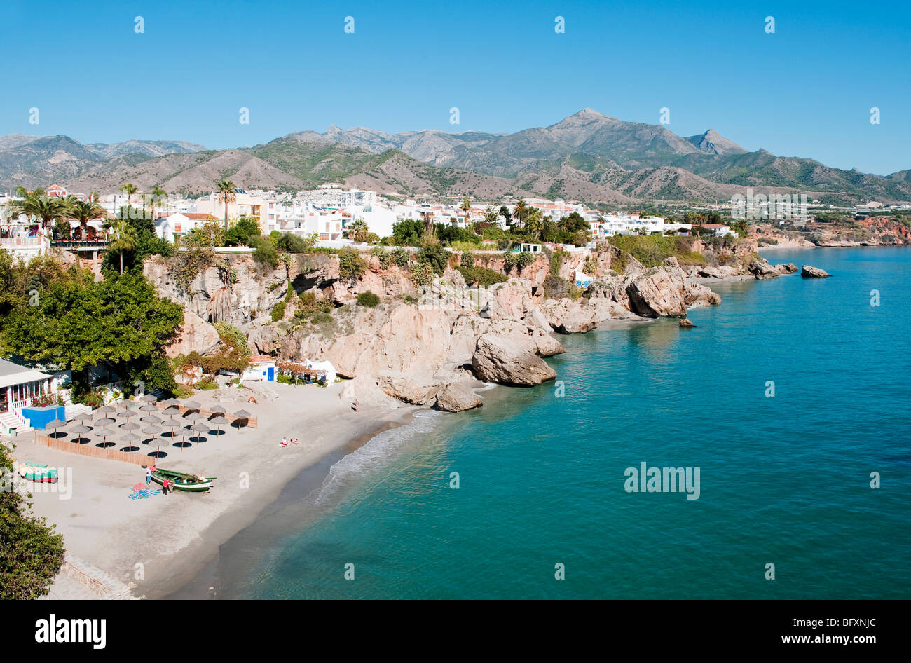 Nerja spain beach hi-res stock photography and images - Alamy