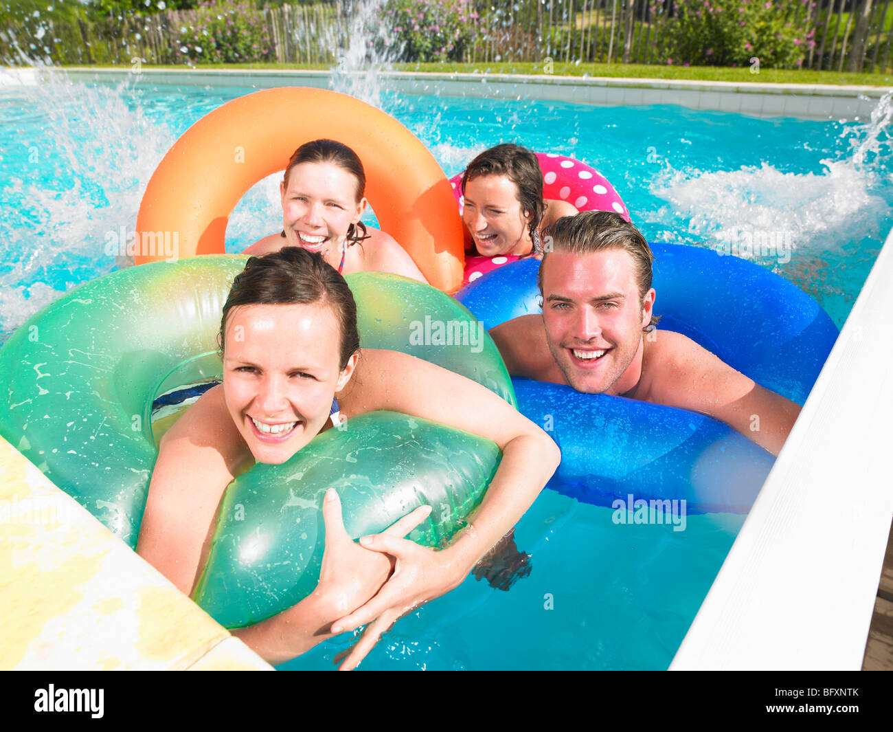 people in pool Stock Photo - Alamy