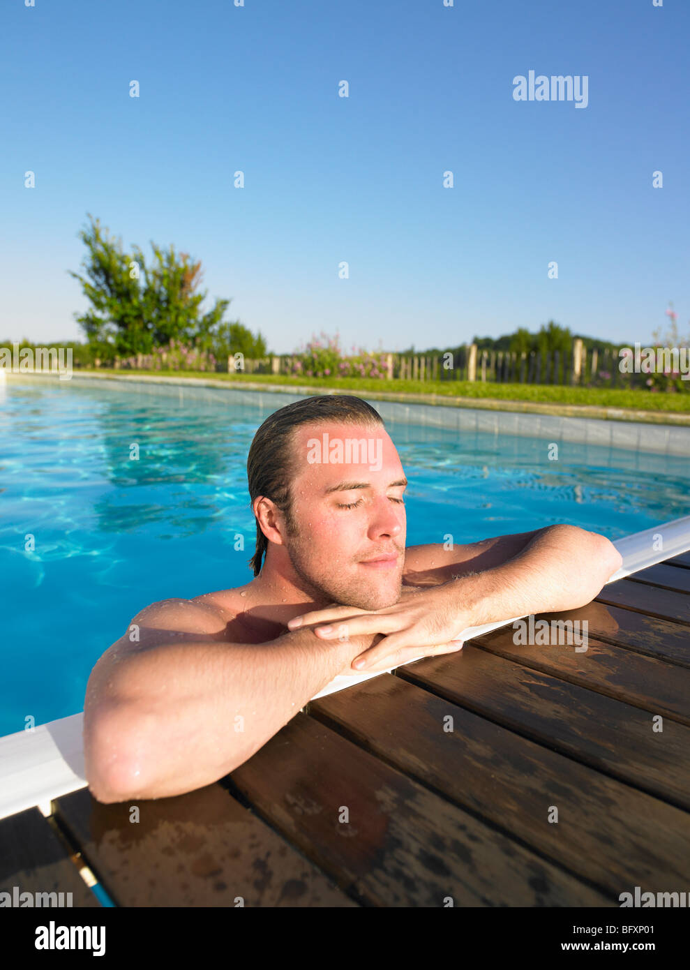 Swimmer thinking hi-res stock photography and images - Alamy