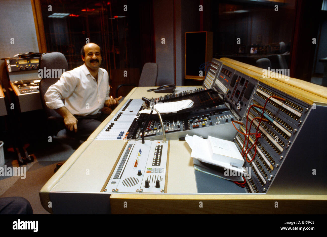 Dubai UAE Edtv Satellite Sound Control Room Stock Photo - Alamy