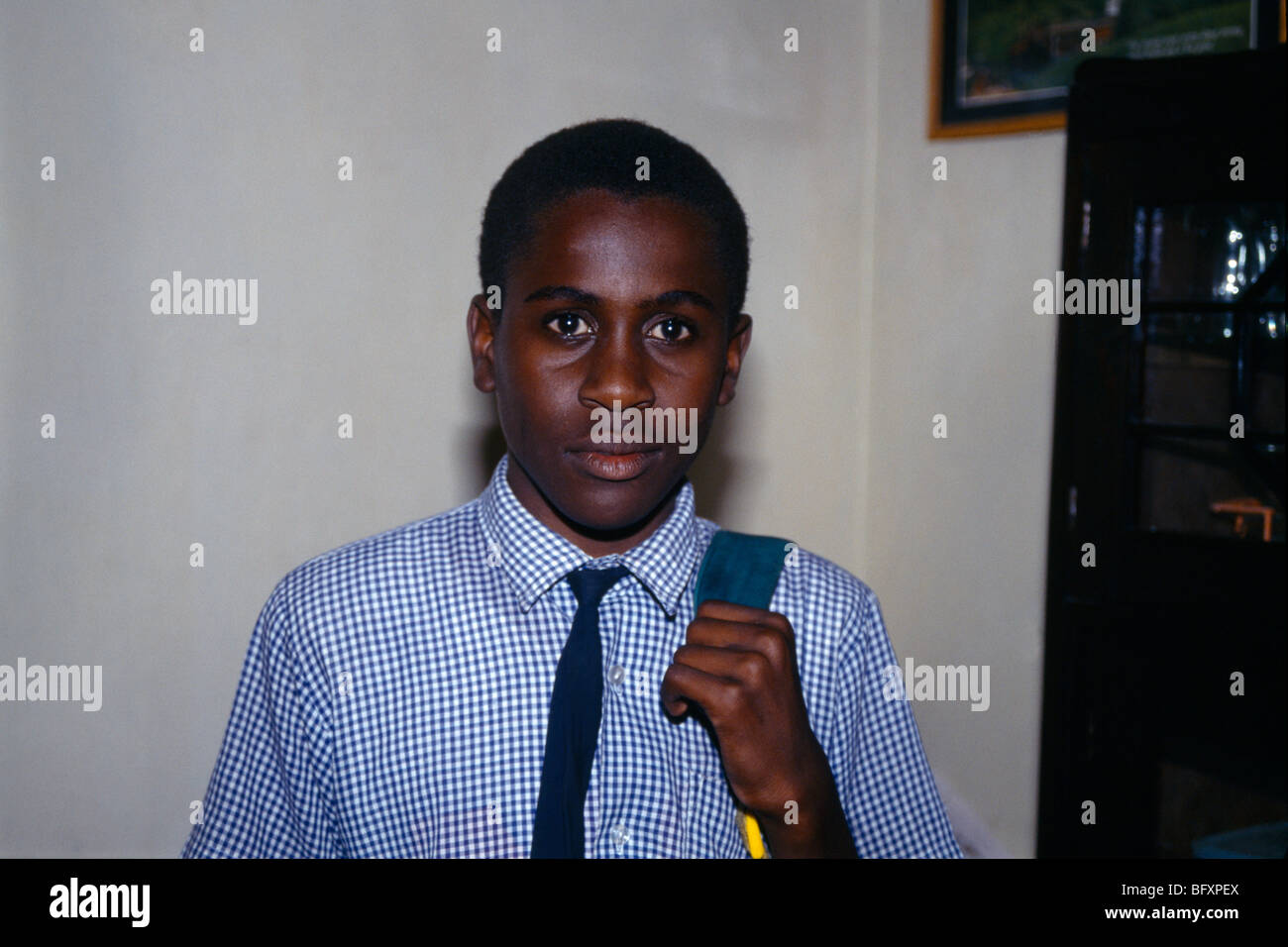 Nairobi Kenya Samuel Muthana At Home Stock Photo - Alamy