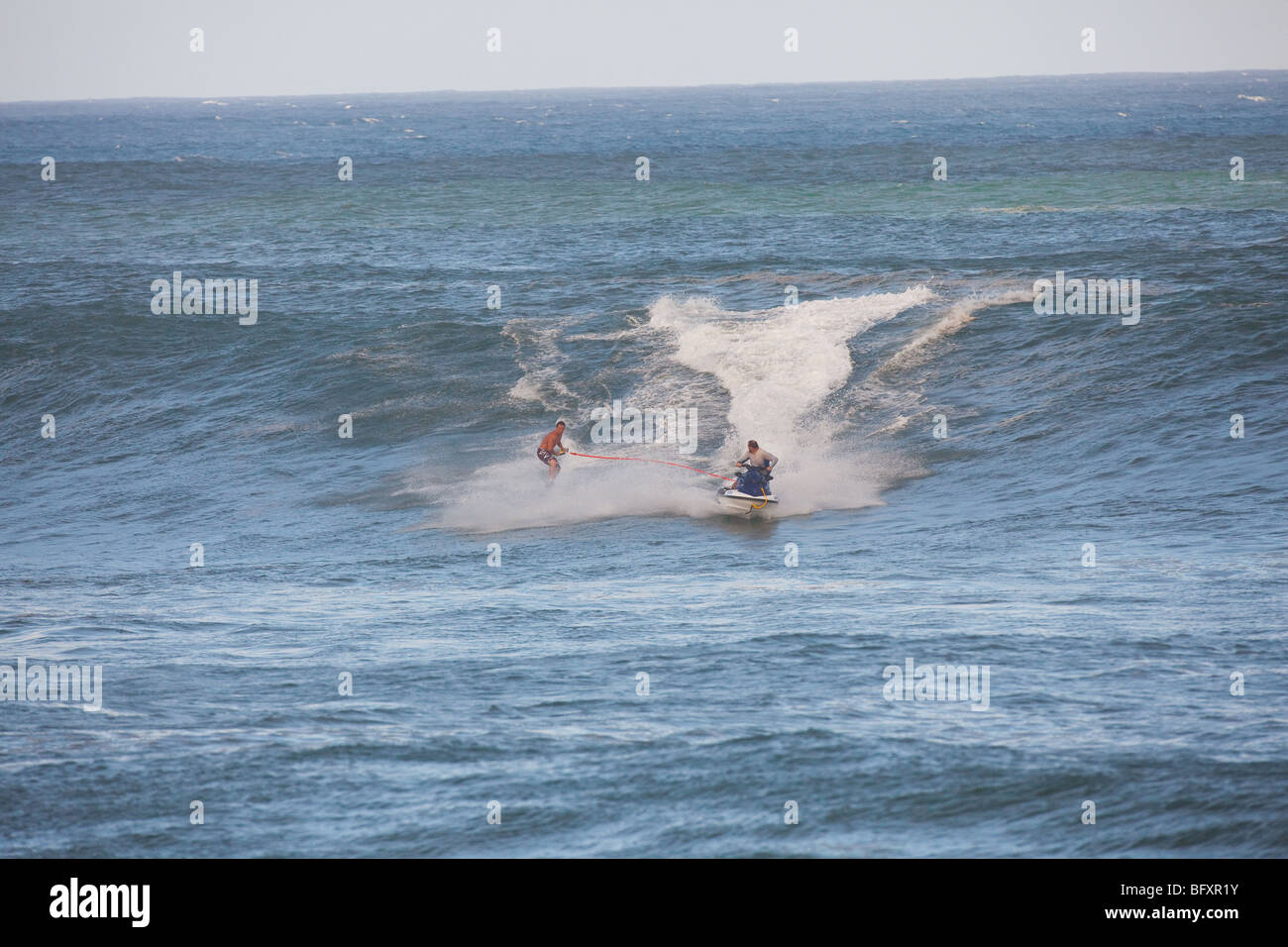 Tow in jet ski surfing hi-res stock photography and images - Alamy