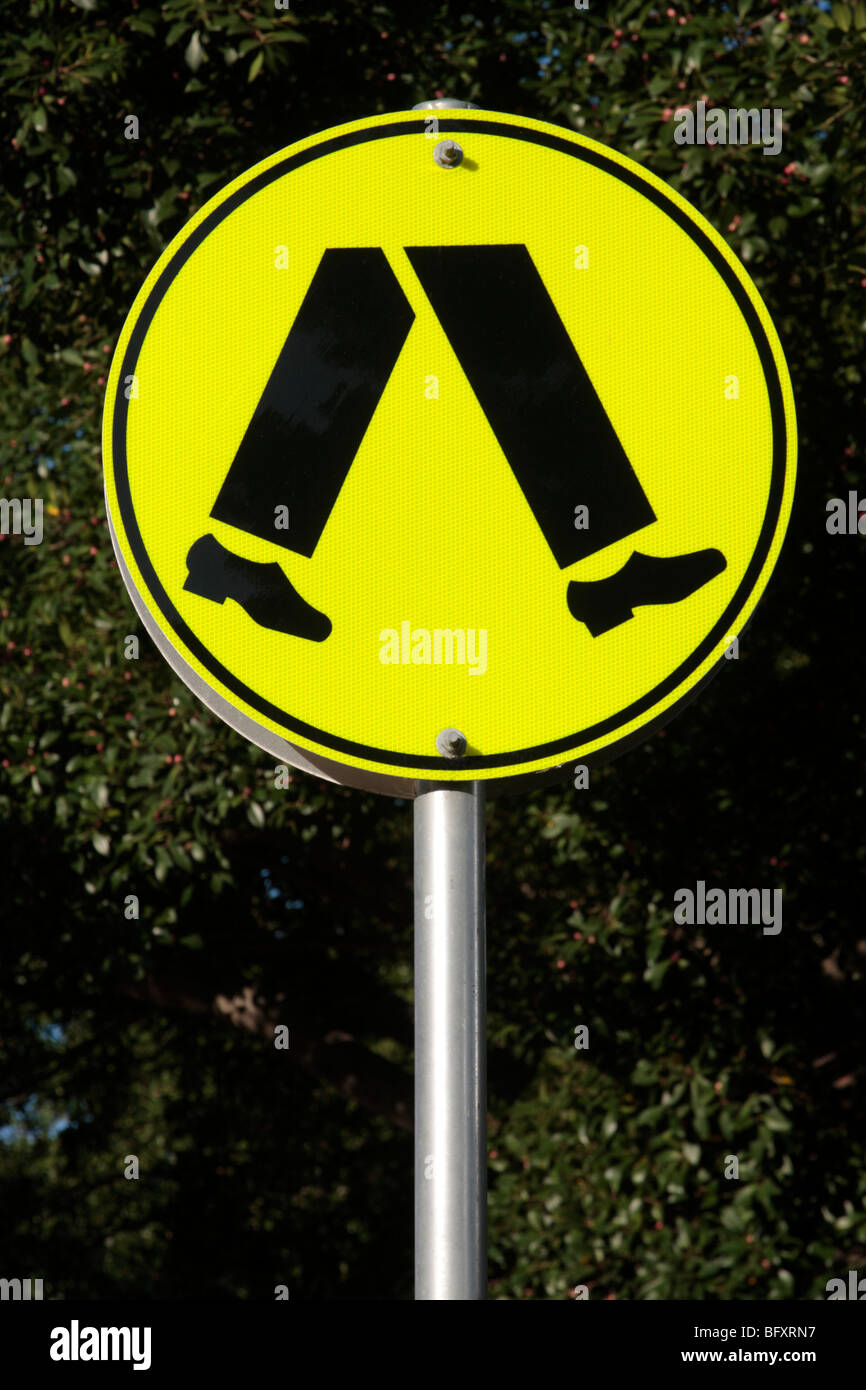Australian pedestrian crossing sign in Sydney New South Wales Australia ...