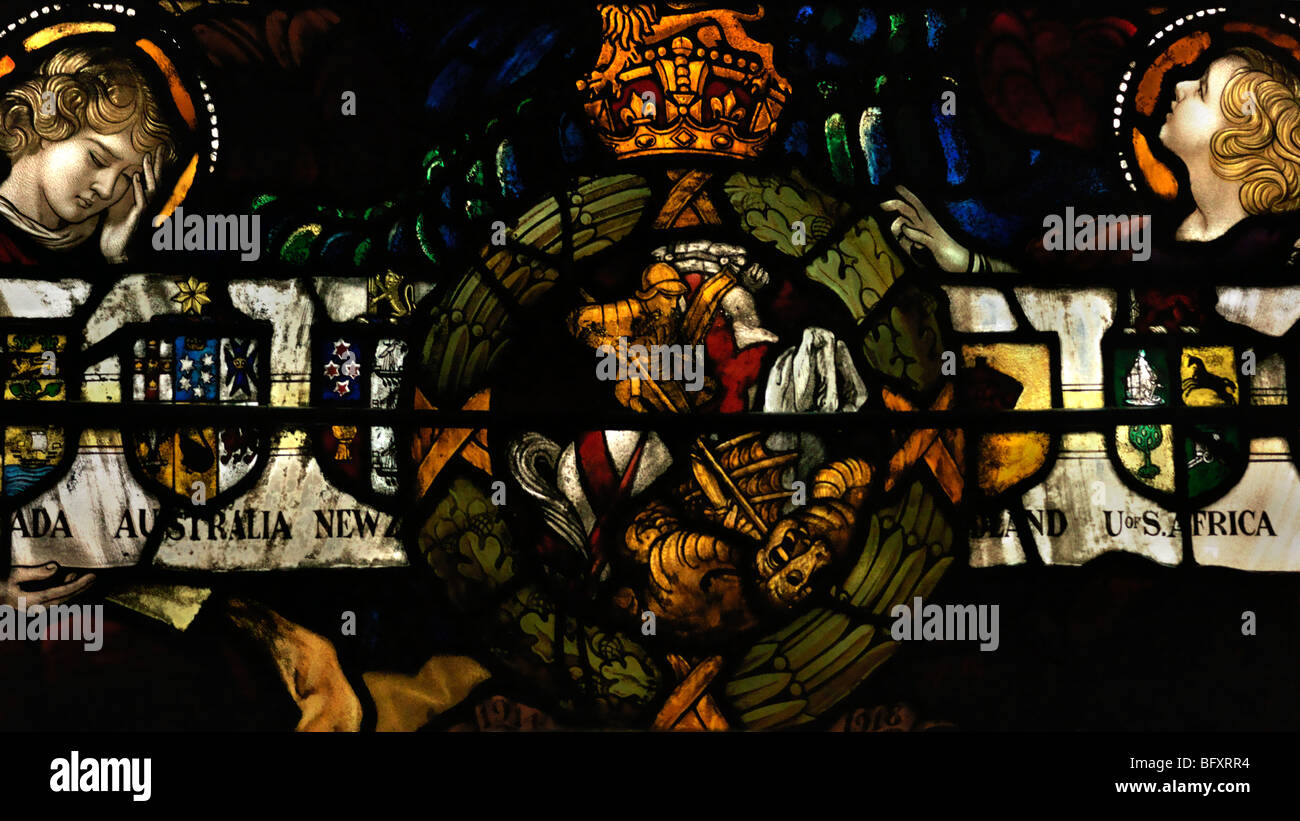 Stained Glass Window Detail from the Memorial to the Fallen Window ...