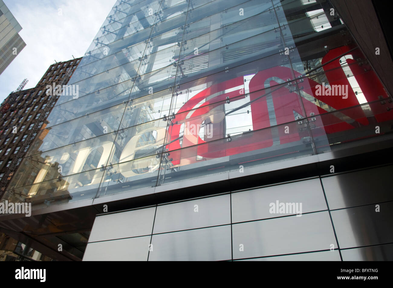 CNN at the Time Warner Center on Columbus Circle in New York on Sunday ...