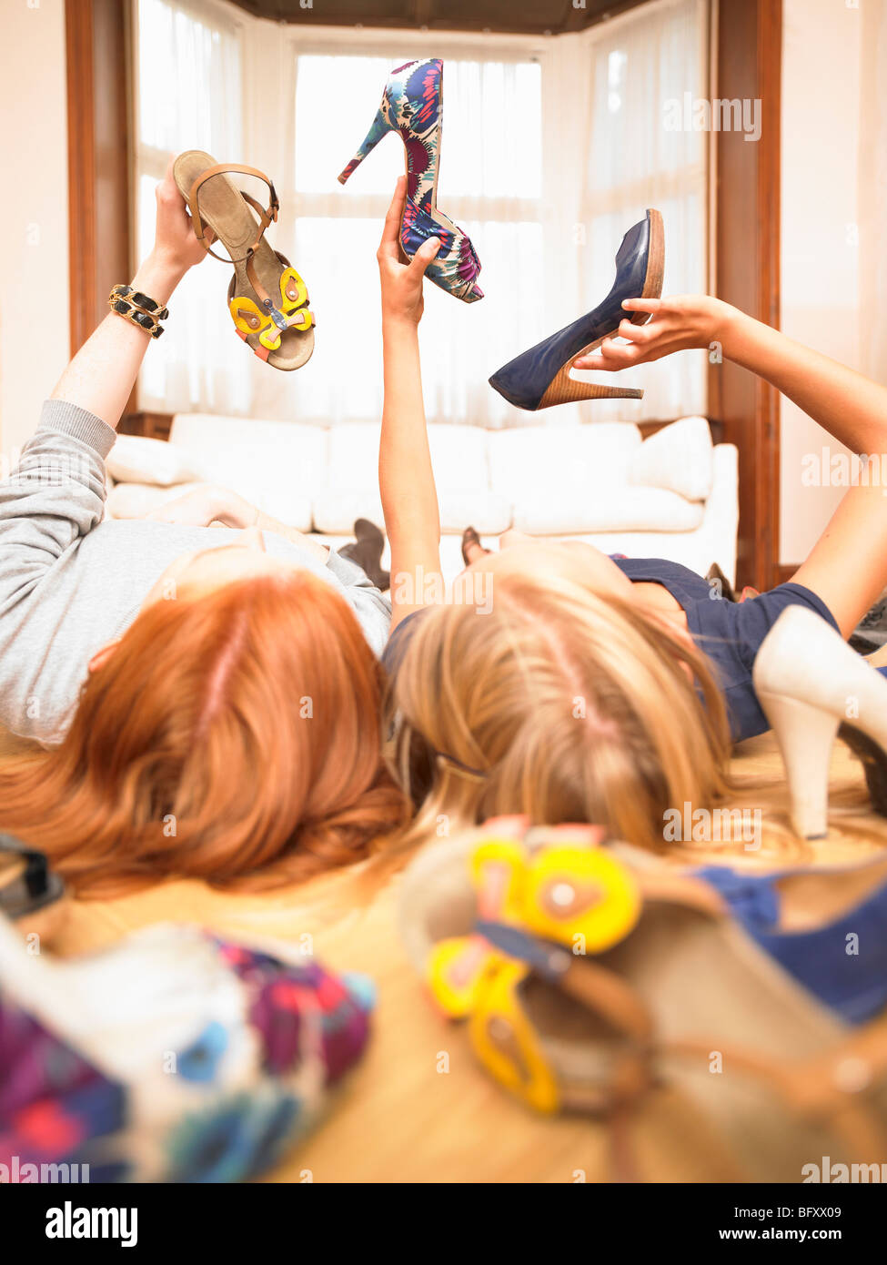 Woman choosing comparing two hi-res stock photography and images - Alamy