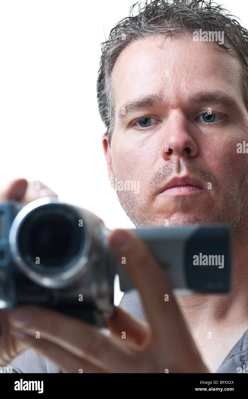 Man filming camera hi-res stock photography and images - Alamy