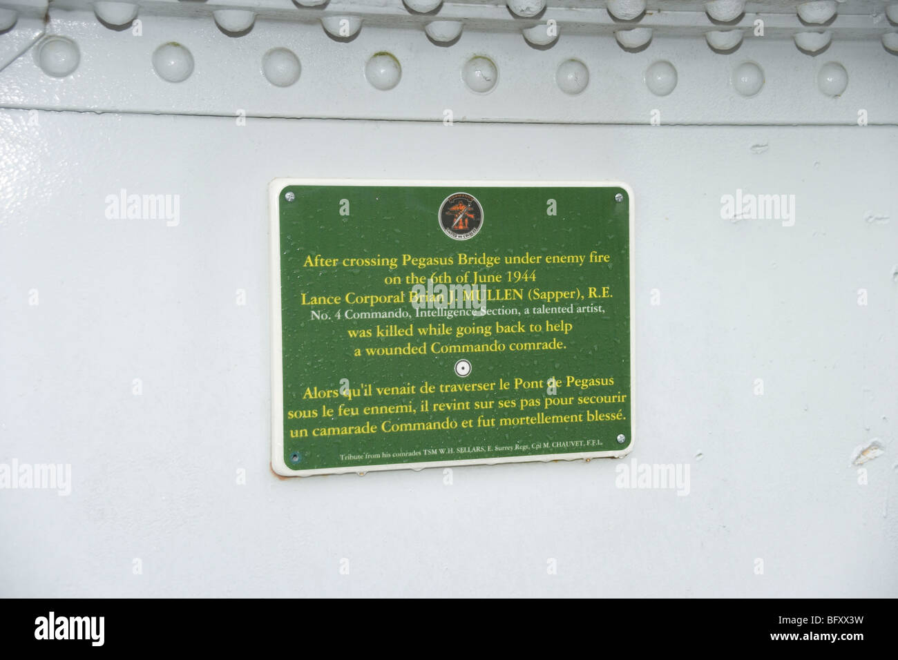 The old Pegasus Bridge at the Airborne Museum, Memorial Pegasus ...