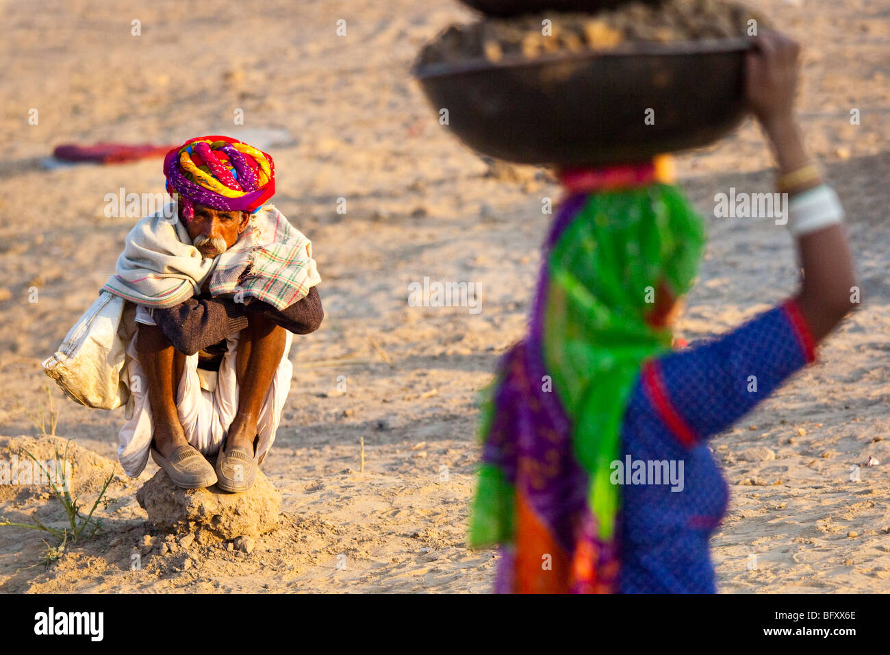 Camel dung biofuel at the camel fair hi-res stock photography and ...