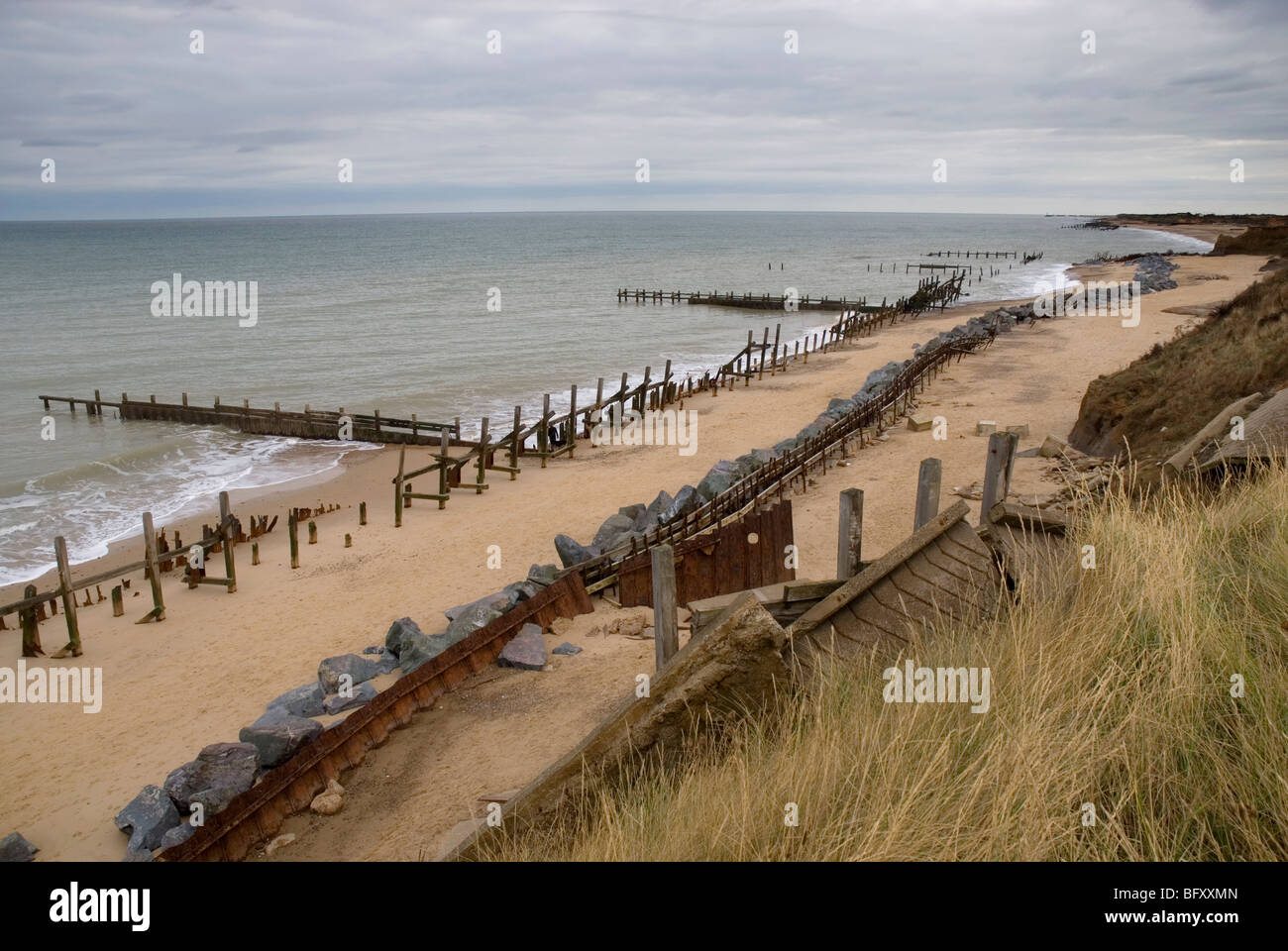 Happisburgh Beach Norfolk England Stock Photo - Alamy