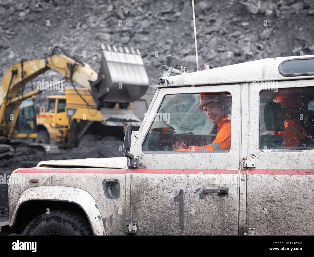 Dump truck driver mine hi-res stock photography and images - Alamy
