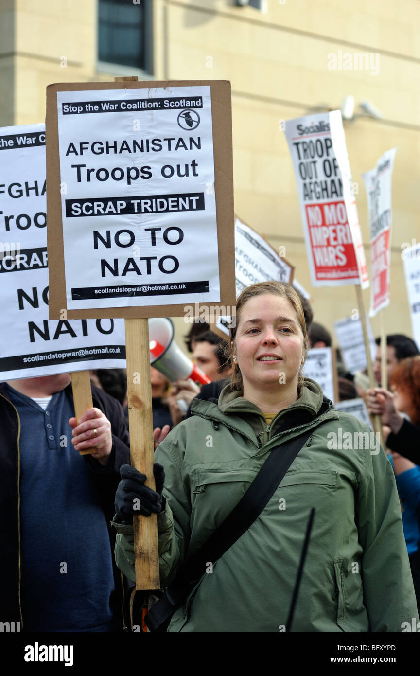 Nato protest hi-res stock photography and images - Alamy