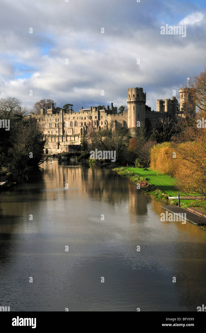 Warwick Castle Late Autumn Stock Photo - Alamy