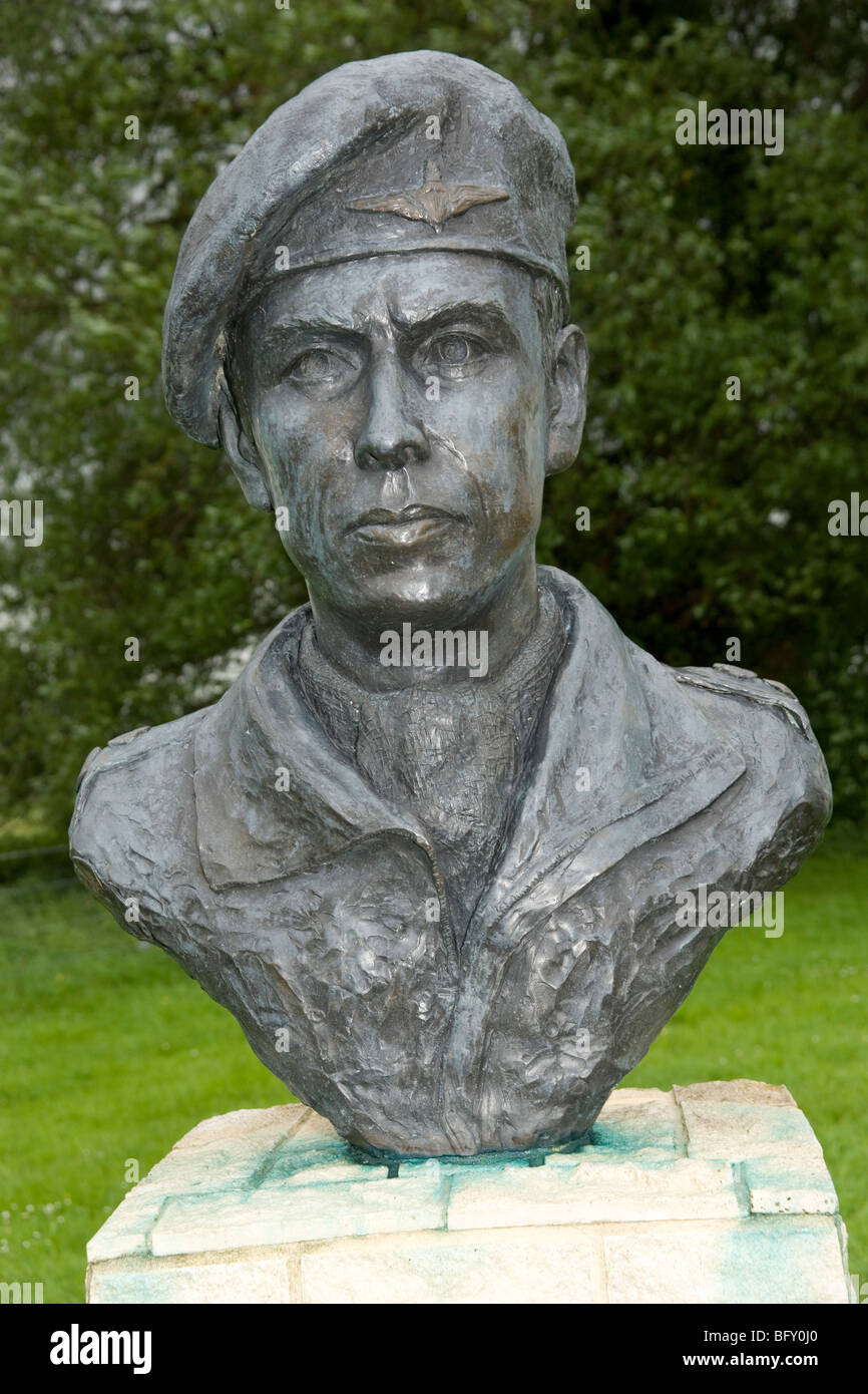 Statue of Colonel Otway at Merville Battery, Normandy captured on D Day ...