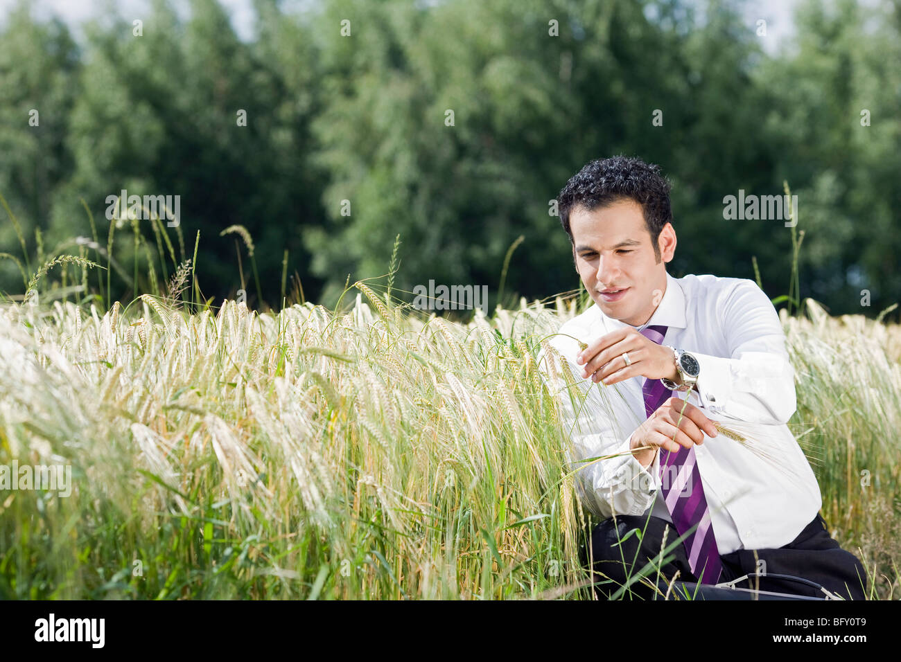 businessman feeling spike Stock Photo - Alamy