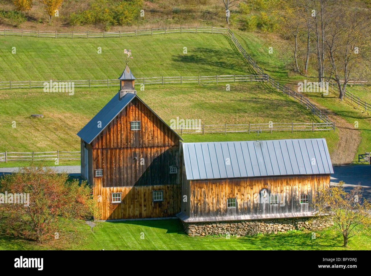 Farm on Cloudland Road Near Woodstock Vermont USA Stock Photo - Alamy