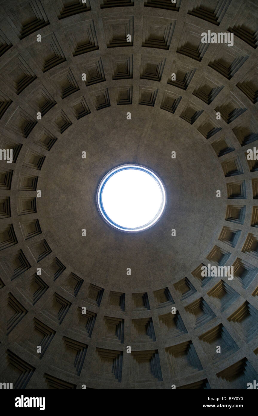 The famous oculus of the Pantheon in Rome Stock Photo - Alamy