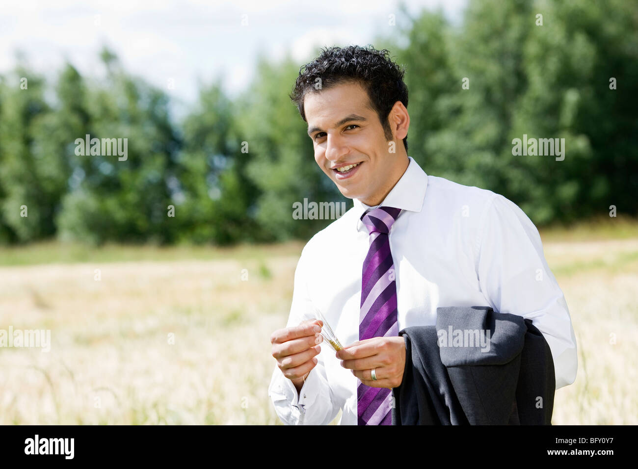 businessman feeling spike Stock Photo - Alamy