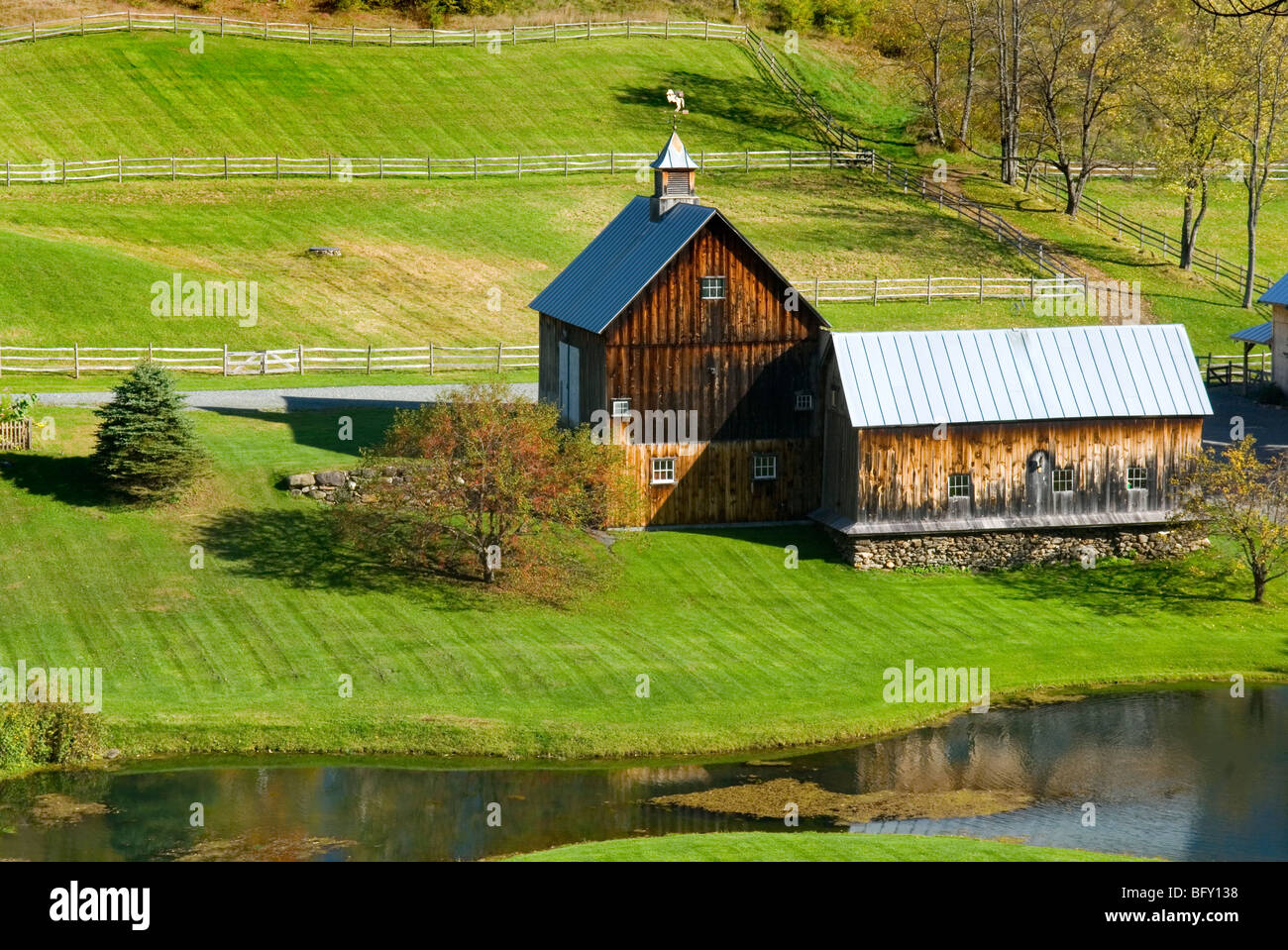 Farm on Cloudland Road Near Woodstock Vermont USA Stock Photo - Alamy