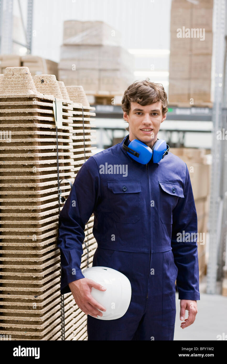 workman in storage Stock Photo - Alamy