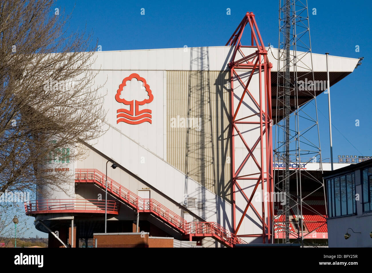 Nottingham Forest FC Trent End Stand at the City Ground Stock Photo - Alamy