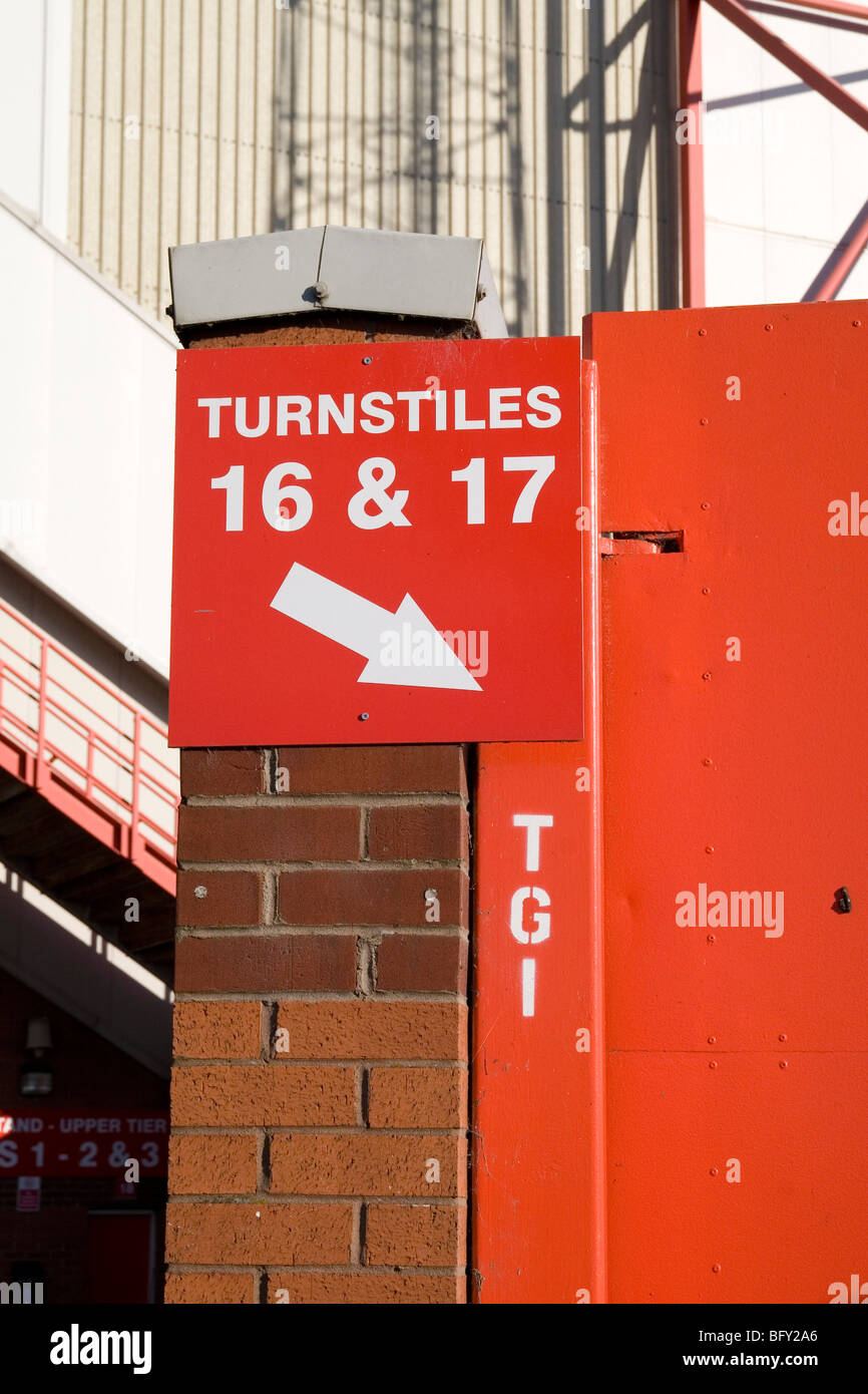 Football turnstile hi-res stock photography and images - Alamy
