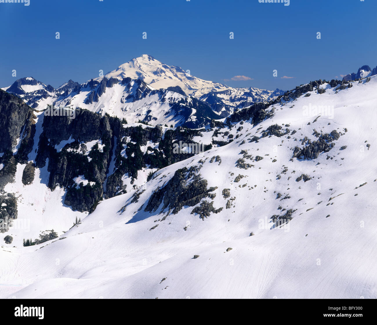 Glacier Peak Seen From Hidden Lake Peak North Cascades National Park