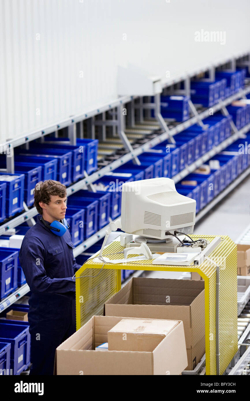 workman at workplace Stock Photo - Alamy