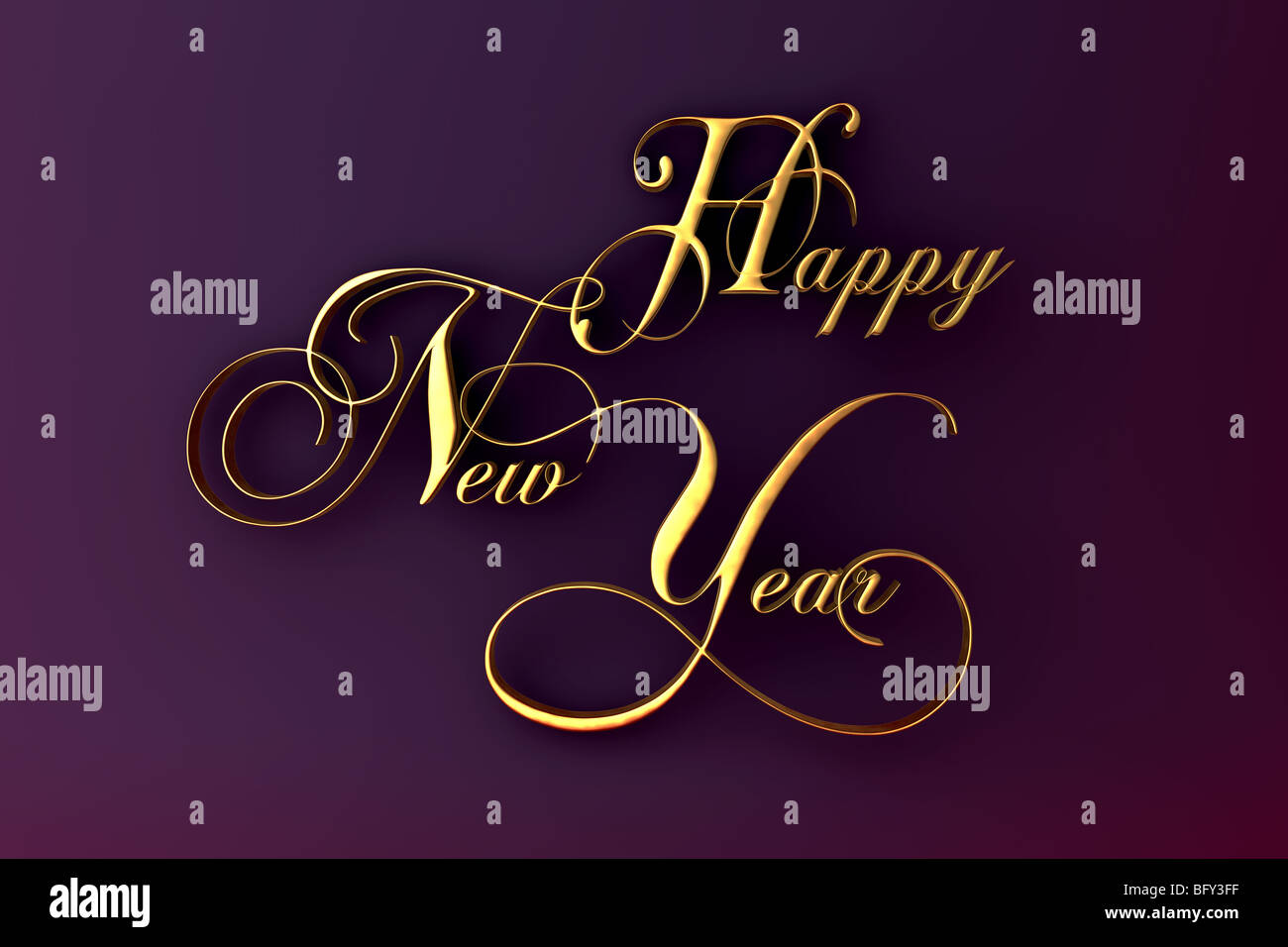 Happy New Year Text Stock Photo - Alamy