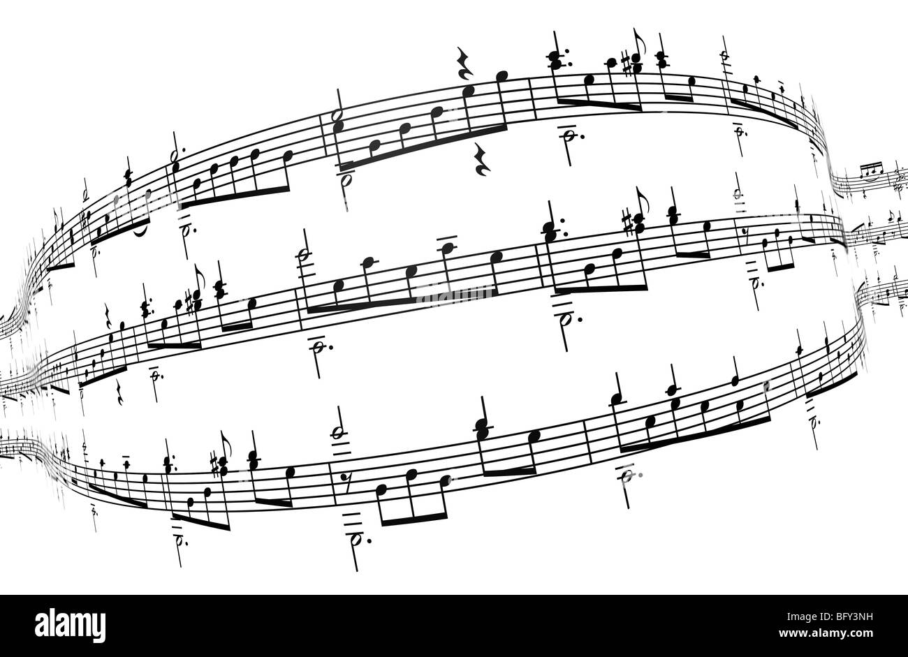 3d music notes Stock Photo - Alamy