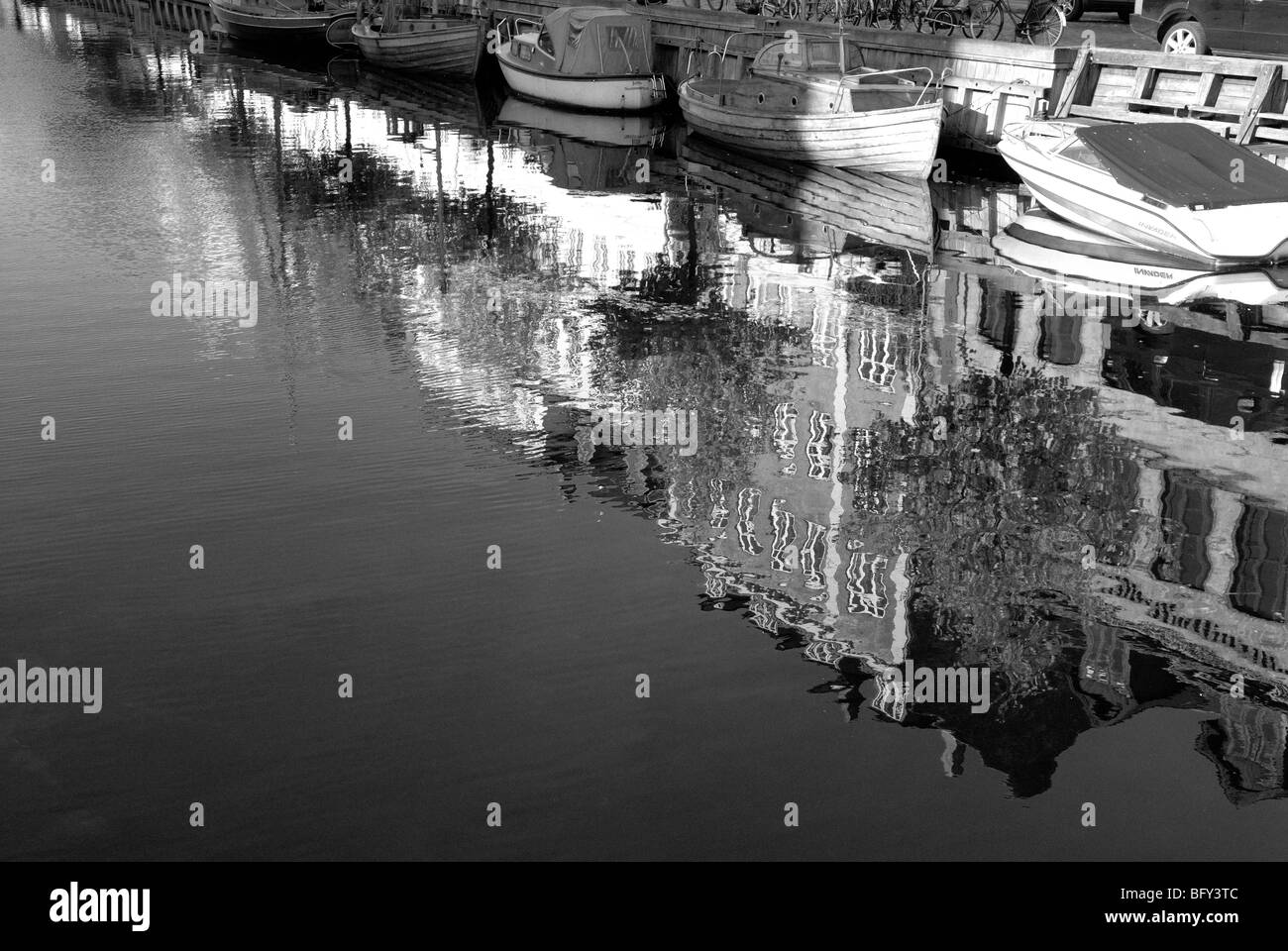Boats copenhagen Black and White Stock Photos & Images - Alamy