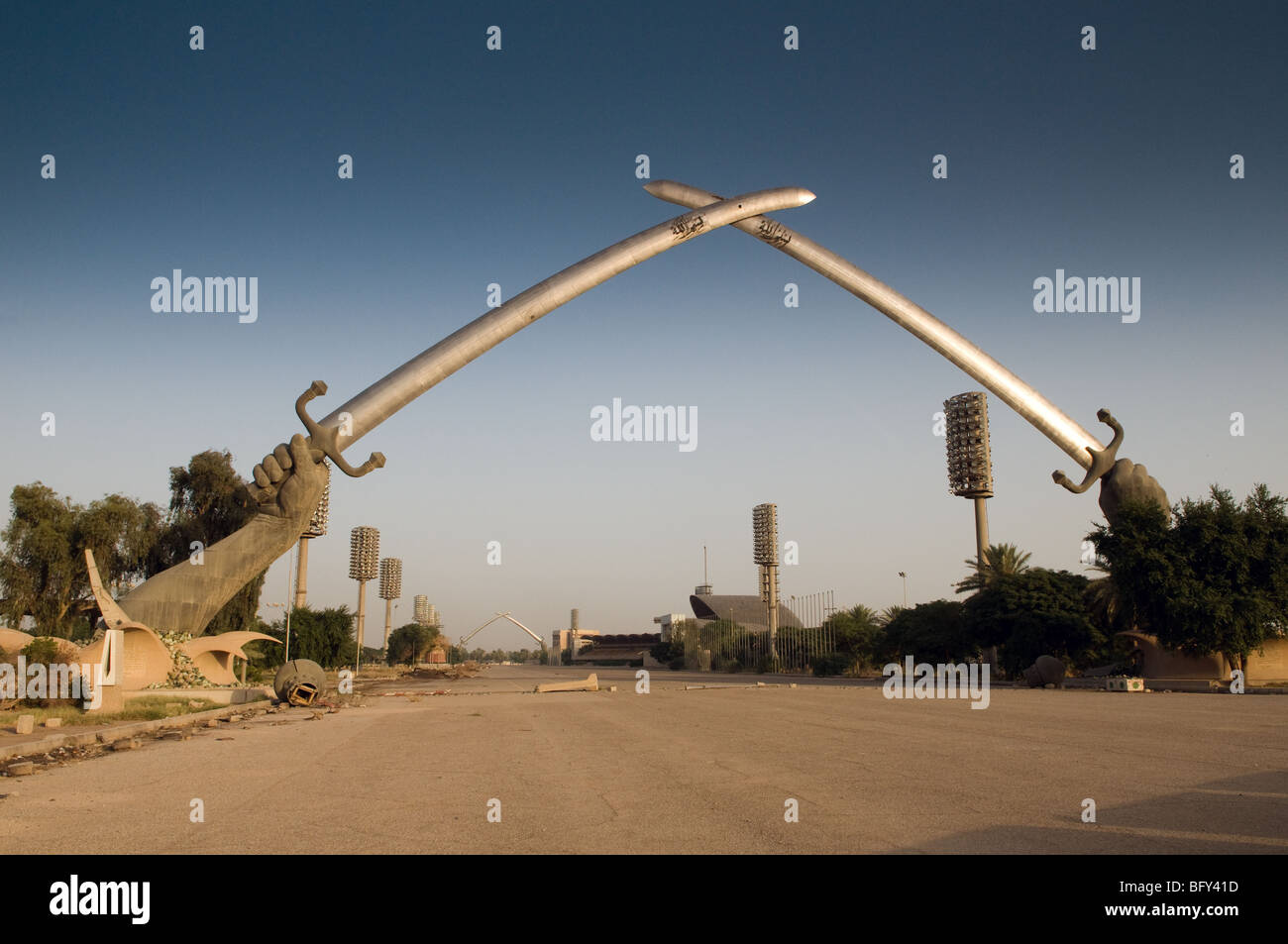 Swords of Victory Baghdad Iraq Stock Photo - Alamy