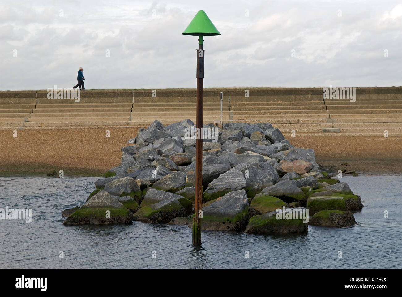Coastal rock armour groynes Stock Photo - Alamy