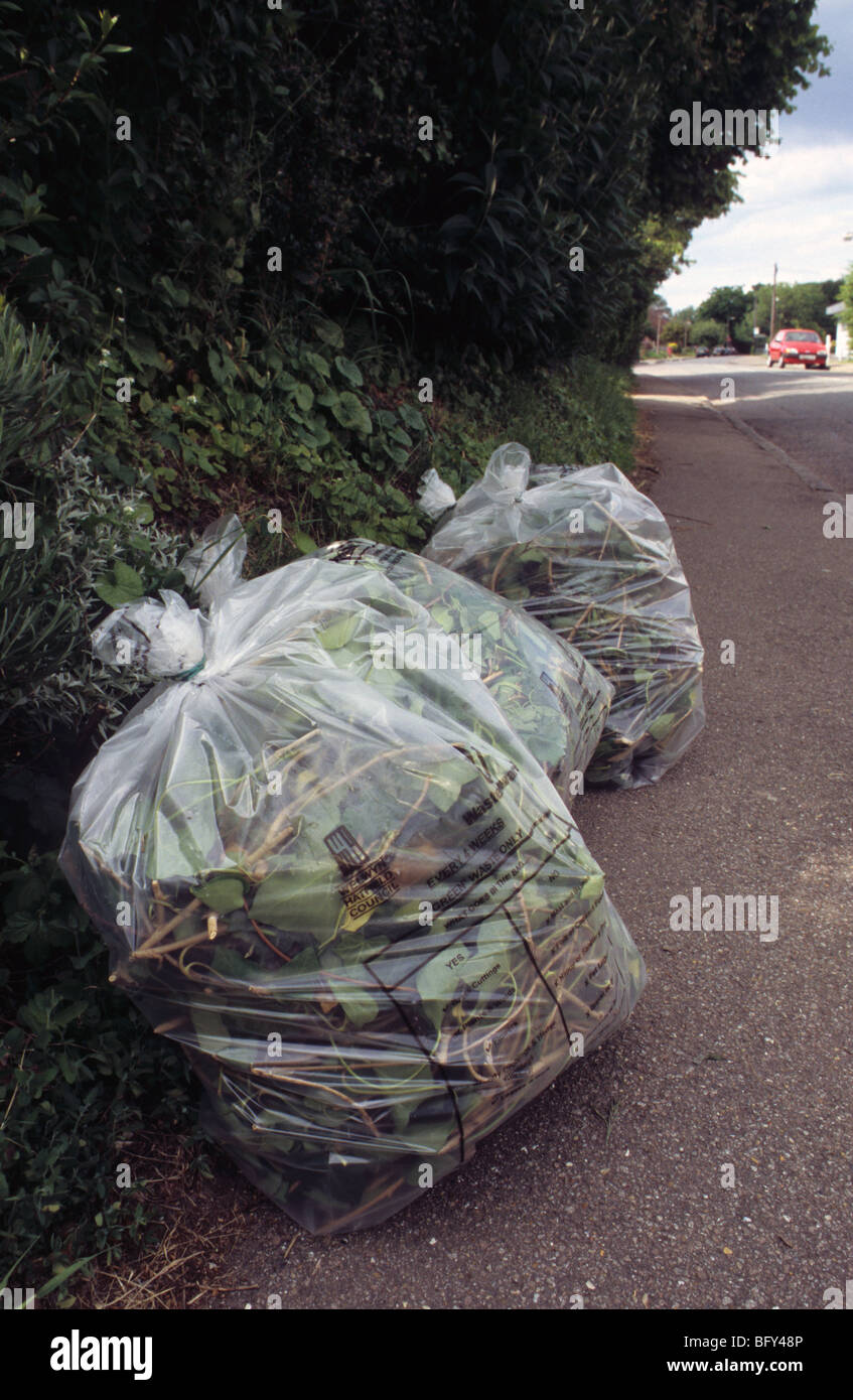 Roadside Garden Waste Collection Stock Photo - Alamy