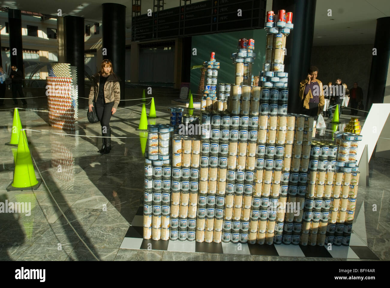 17th Canstruction Design Competition in New York Stock Photo - Alamy